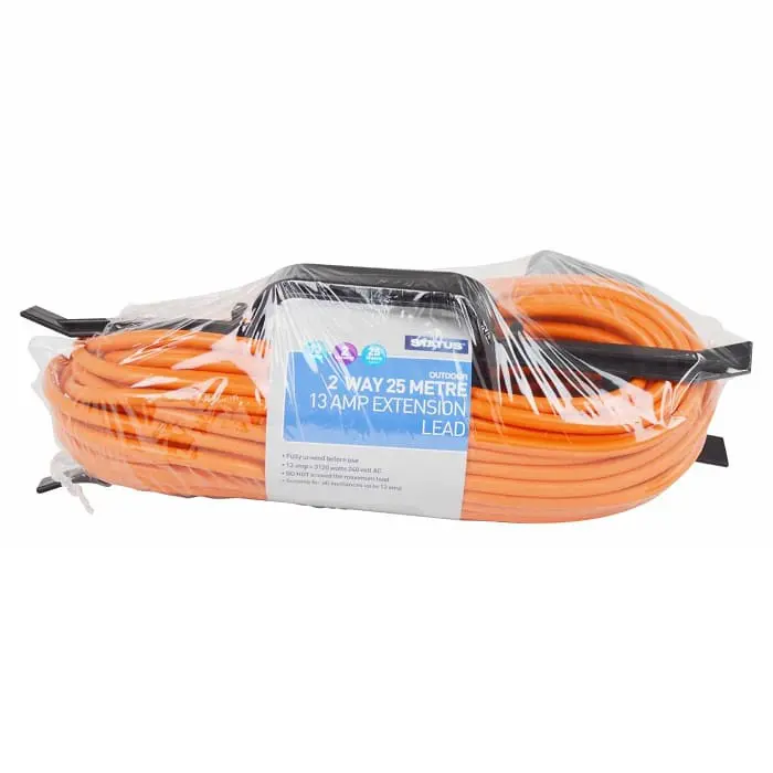 Status 2 way - HD - Extension Lead 25 Mtr Orange