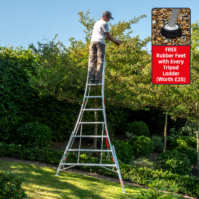 Henchman Pro Tripod Ladder 10ft / 3m - HMT300.P - Masseys